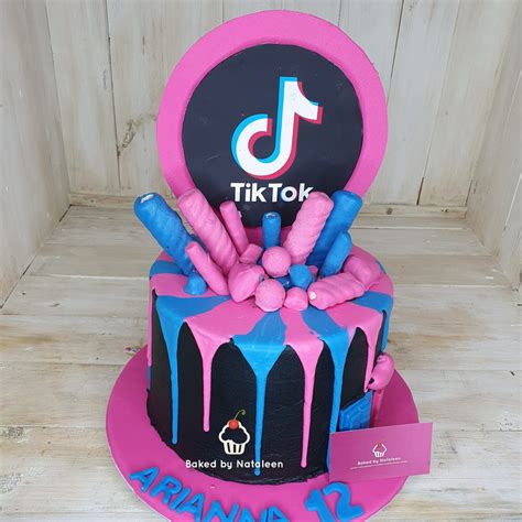 Tik Tok Birthday Cake 4 Baked By Nataleen