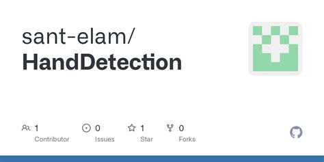 GitHub Sant Elam HandDetection