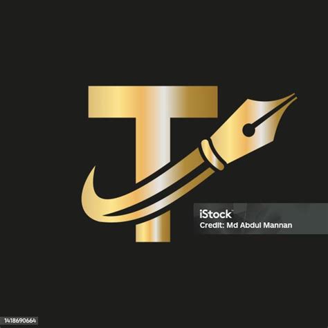 펜 닙 벡터 템플릿과 편지 T 개념에 교육 로고 개념에 대한 스톡 벡터 아트 및 기타 이미지 개념 고등학교 이하 공부 Istock