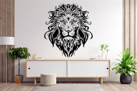 Lion Wall Decal Lion Wall Art Lion Wall Decor Lion Wall Sticker Lion