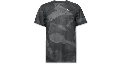 Nike Legend Camouflage Print Dri Fit T Shirt In Black For Men Lyst