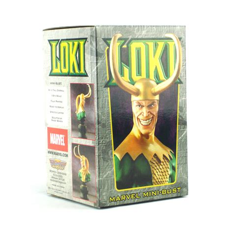 Bowen Designs Marvel Mini Bust Loki Figurine Collector Eurl
