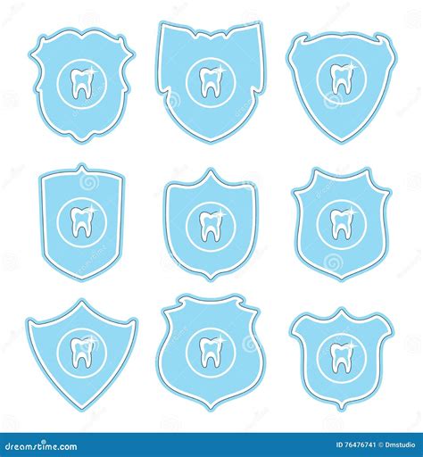 Tooth Protect Icons Vector Stock Vector Illustration Of Caries