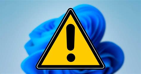 Windows 11 Warning Icon