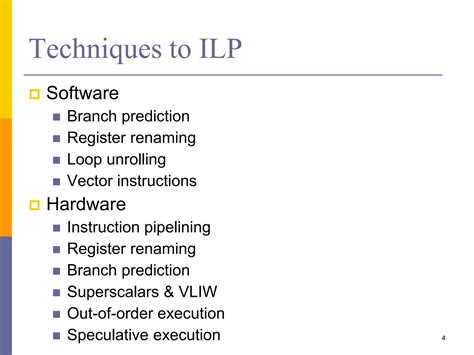 Instruction Level Parallelism Compiler Techniques PPT