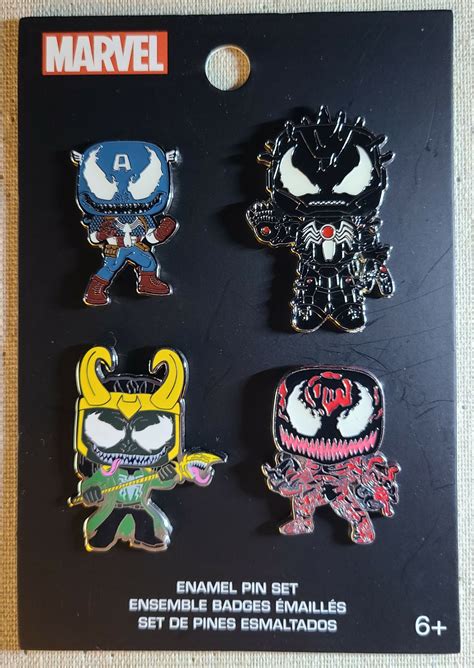 Funko Pop Pin Venomized Iron Man Venomized Captain America Venomize