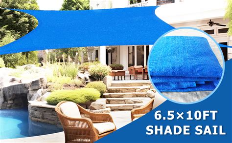 Shade Sail 6 5x10ft Sail Shades Rectangular Sun Shade Sail Outdoor Shade Canopy For