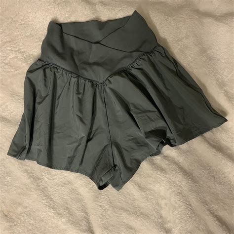 Aerie Real Me Crossover Flowy Short Color Royal Depop