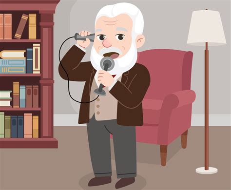 Alexander Graham Bell Day Character Design