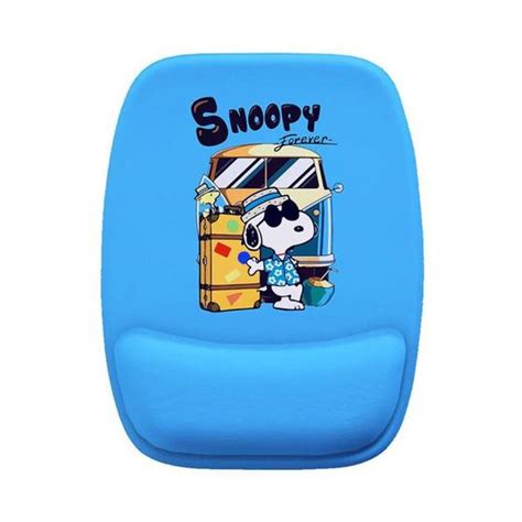 Mouse Pad Ergonomico Snoopy Forever Azul Maluco Por Caneca Mouse