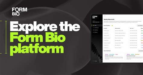 Bioinformatics Platform Form Bio