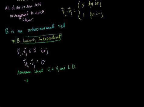 Linear Algebra Introduction To Orthonormal Bases Bangla Youtube
