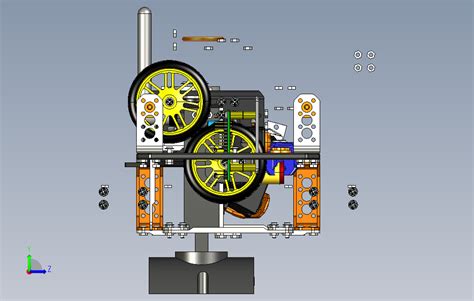 arduino麦克纳姆轮（全向轮）四驱agv小车 step 模型图纸下载 懒石网