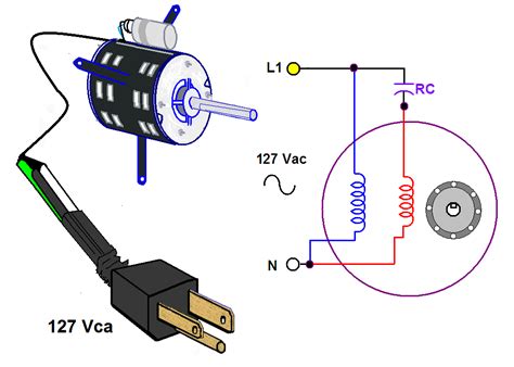 Diagrama Motor Monofasico Con Capacitor Esquema Conexion Mot