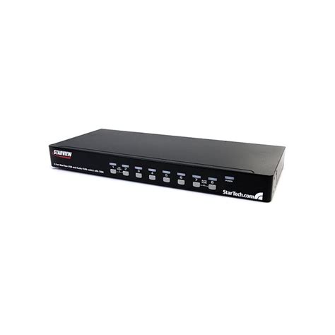8 Port Rack Mount Usb Vga Kvm Switch W Audio