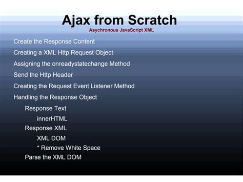 Ajax Presentation Ppt