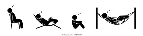 Stick Figure Sleep Over 1329 Royalty Free Licensable Stock