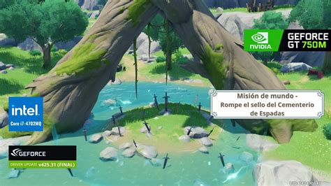 Genshin Impact Misión de mundo Rompe el sello del Cementerio de