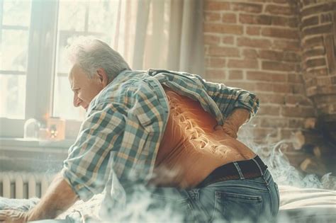 Premium Photo Man Massaging And Stretching The Back Vfx Back Pain