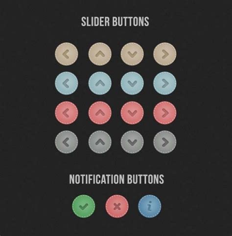 Slider Buttons PSD File Free Download
