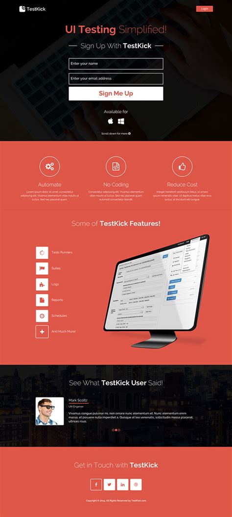 Test UI On Behance