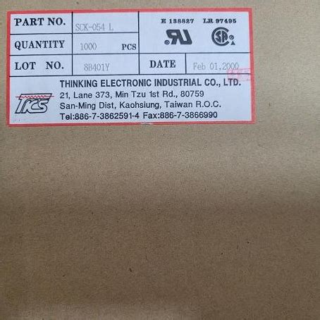 SCK-054-L. SCK054. SCK-10054L. SCK10054. Size:10mm. 5Ω (5 ohm)-15%. NTC ...