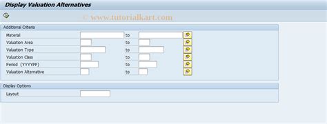 Mry Sap Tcode Display Valuation Alternative