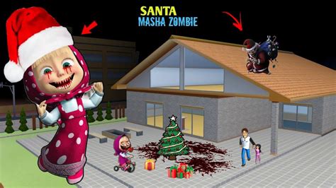 Santa Claus Masha Zombie Haunteds Yuta Mio In Christmas Night😰 Sakura