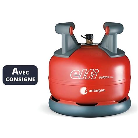 Bouteille de Gaz Elfi Butane 5 5 Kg Avec consigne Aucune bouteille à