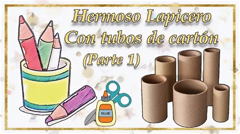 COMO hacer un LAPICERO con TUBOS de CARTÓN YouTube