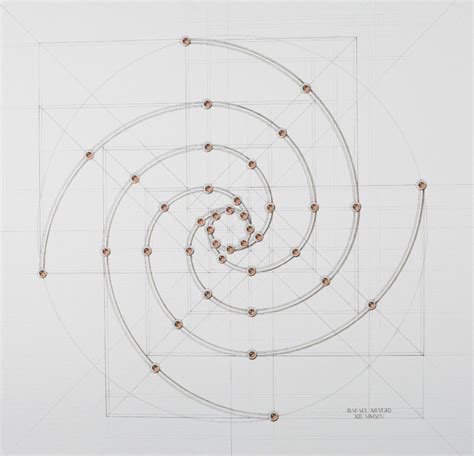 fibonacci 4 branches geometric shapes drawing geometric drawing