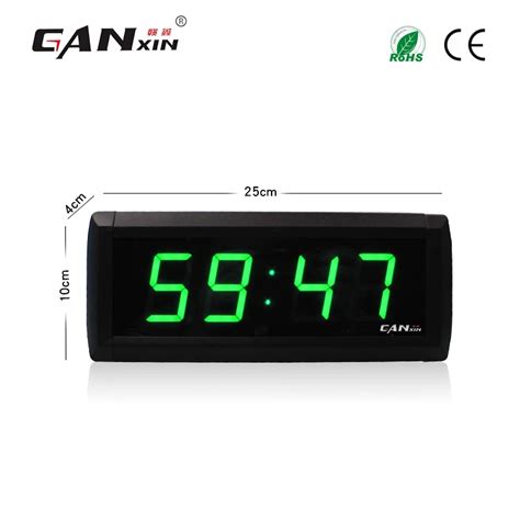 Ganxin Led Digital Alarm Clock Colorful Projection Clock Led Wall