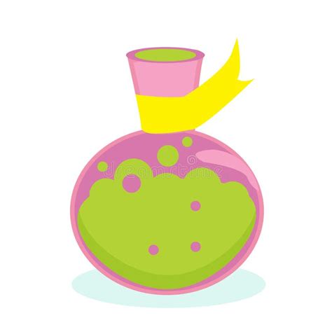 Vector Magic Objectflask With Magic Potion Stock Vector Illustration