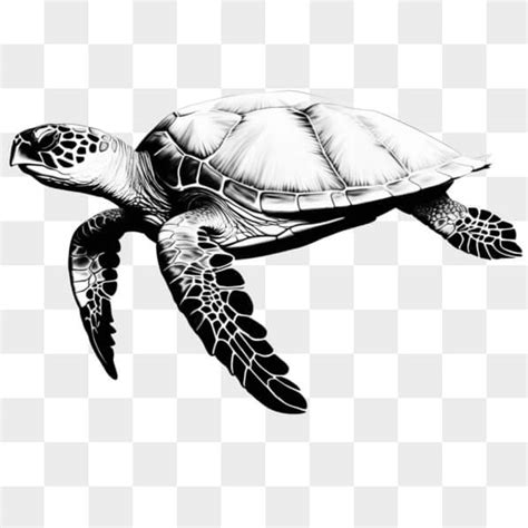 Download Adult Sea Turtle Drawing Swimming In The Air Sketches Online
