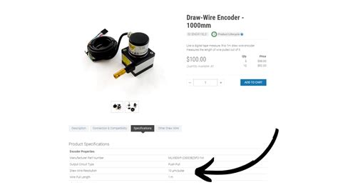 draw wire sensor guide phidgets support