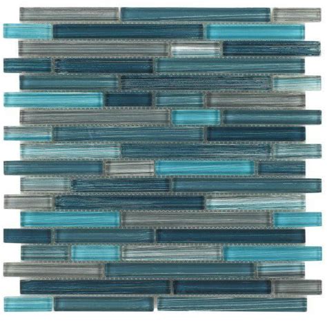 Horizon Sunset Rain Heavy Glossy Linear Glass Mosaic Tile