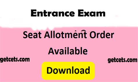 AP PGECET Seat Allotment Rank College Wise