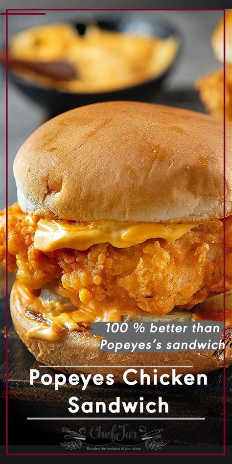 Copycat Popeyes Chicken Sandwich Chefjar Recipe Chicken Burgers
