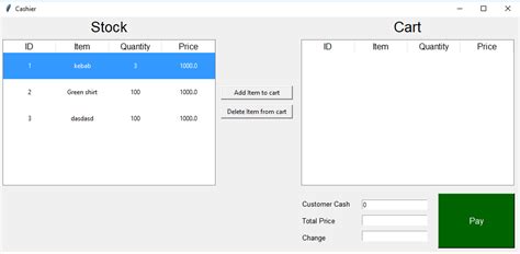 วันๆของเค Point Of Sale Gui