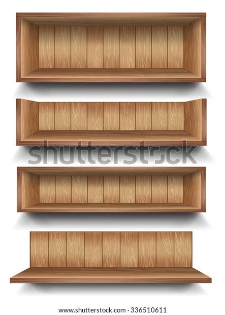 3d isolated empty shelf exhibit vector stock vector royalty free