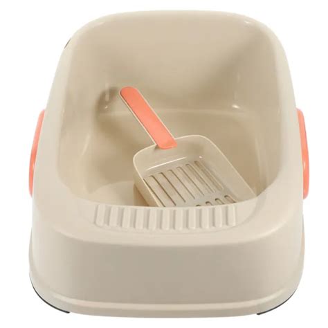 BASSINE POUR CHAT Toilette Animaux De Compagnie Pot Semi fermé Bac À Litière EUR PicClick FR