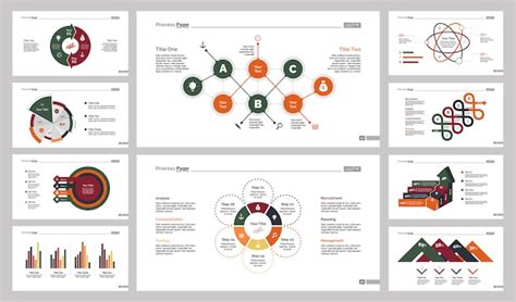 Ten Consulting Slide Templates Set Free Vector