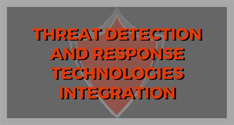 Threat Detection And Response Tech Integration Infographic Awontis