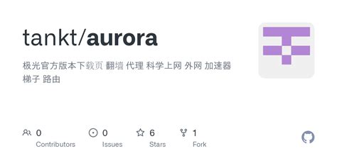 Github Tankt Aurora 极光官方版本下载页 翻墙 代理 科学上网 外网 加速器 梯子 路由