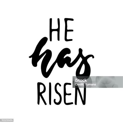 그는손으로 그린 글자 서 문구 흰색 배경에 고립 된 상승 했다 배너 인사말 카드 포스터 디자인 사진 오버레이 대 한 재미 있는 브러시 잉크 벡터 일러스트 계절에 대한 스톡