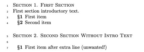 Spacing Define Enumerate Environment Without Linebreak Before The