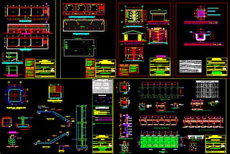 Classroom Block In Dwg 208 Mb Cad Library
