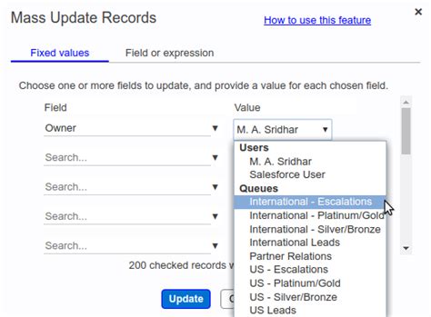 Updating Records En Masse Bulk Updates Apsona