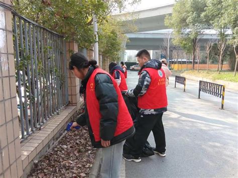 三月春光媚 “锋”暖润心扉——铁道通信信号与电气化学院组织进社区清洁家园志愿服务活动 武汉铁路职业技术学院
