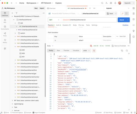 rest api schema for postman and more scripting mikrotik community forum